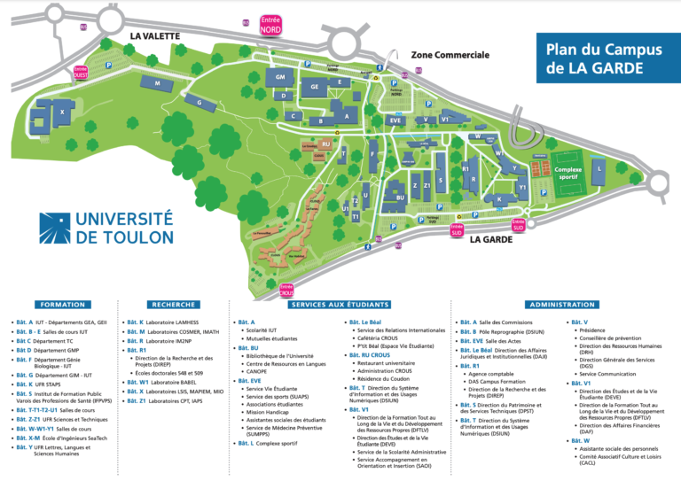Venir sur les campus – Portes Ouvertes de l'IUT et Université de Toulon